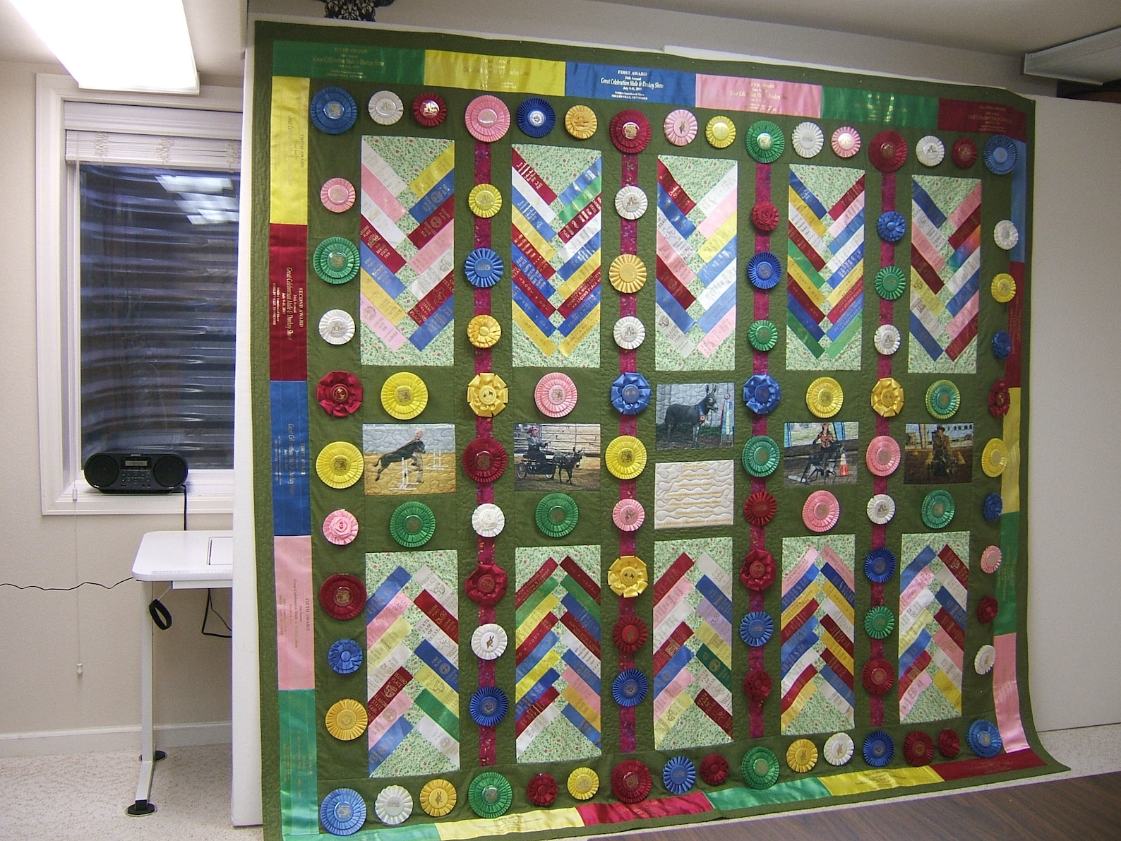 Ribbon Quilt Equestrian Decor Show Award Sports Ribbons - Etsy