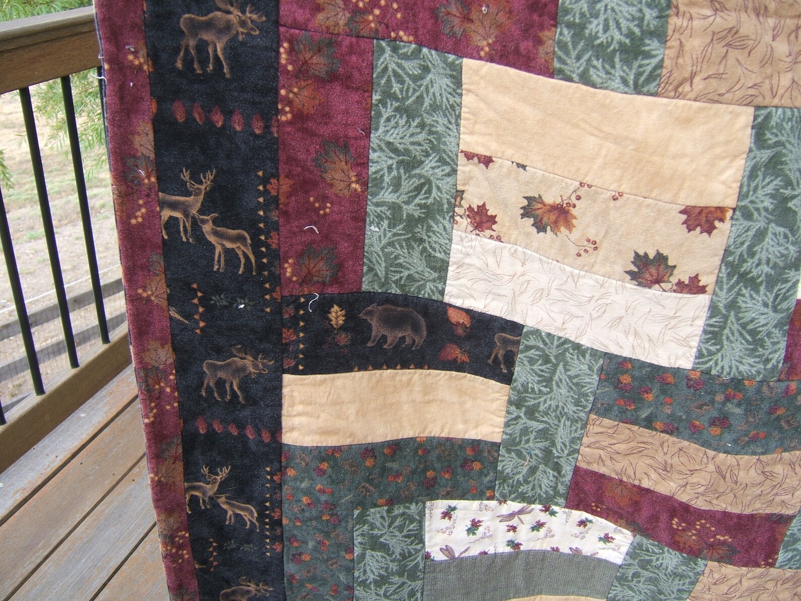 Flannel Lap or Bed Quilt Frayed Raw Edge Quilt Soft Warm & | Etsy