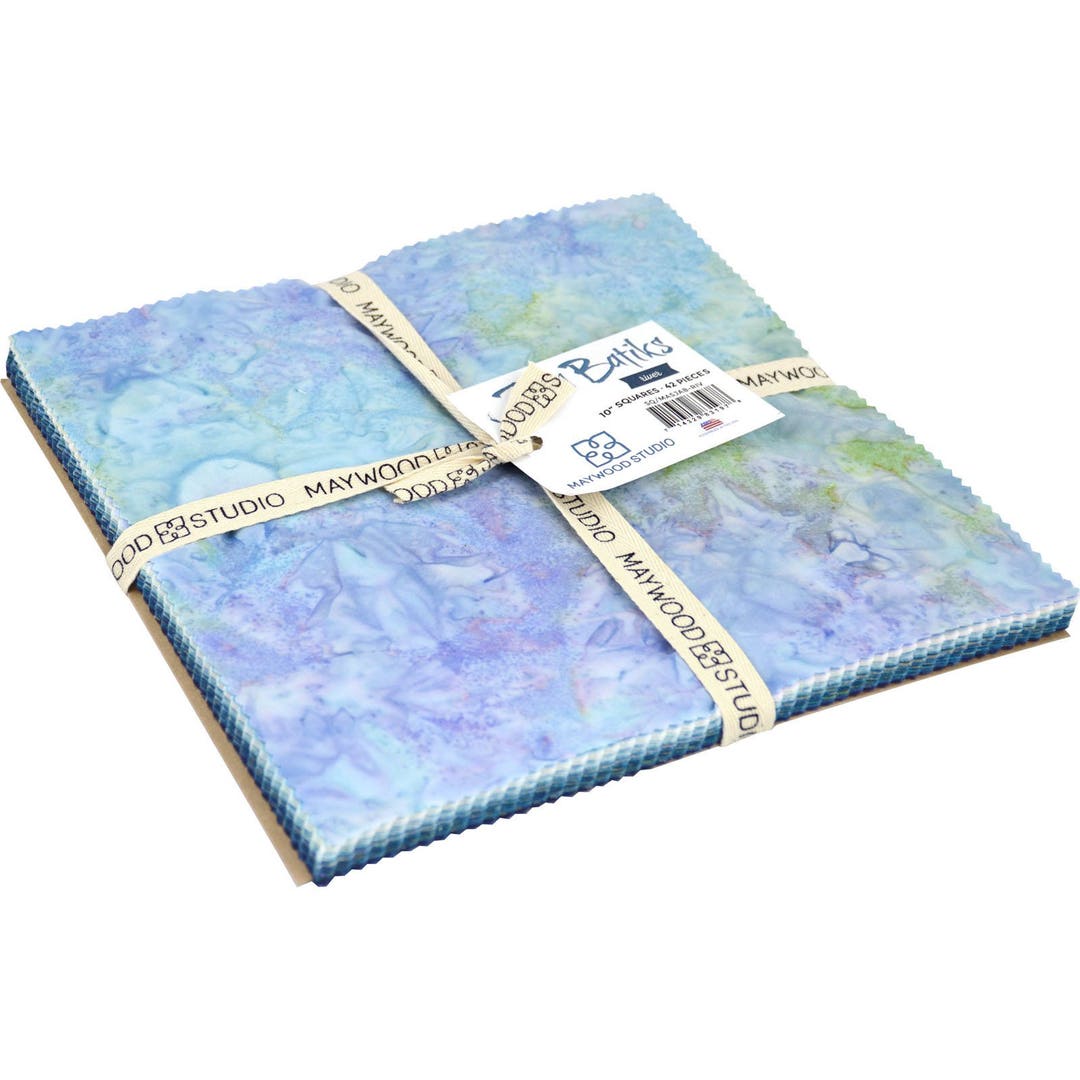 Java Batiks, River, Maywood Studio, 10" X 10" Fabric Squares, Beautiful ...