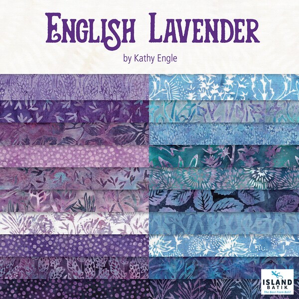 English Lavender Batik Fabric - Etsy