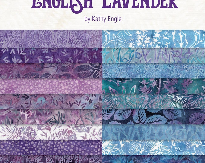 Icicle Batiks, Island Strips, Island Batik Fabrics, 2.5 Strips, 40 ...