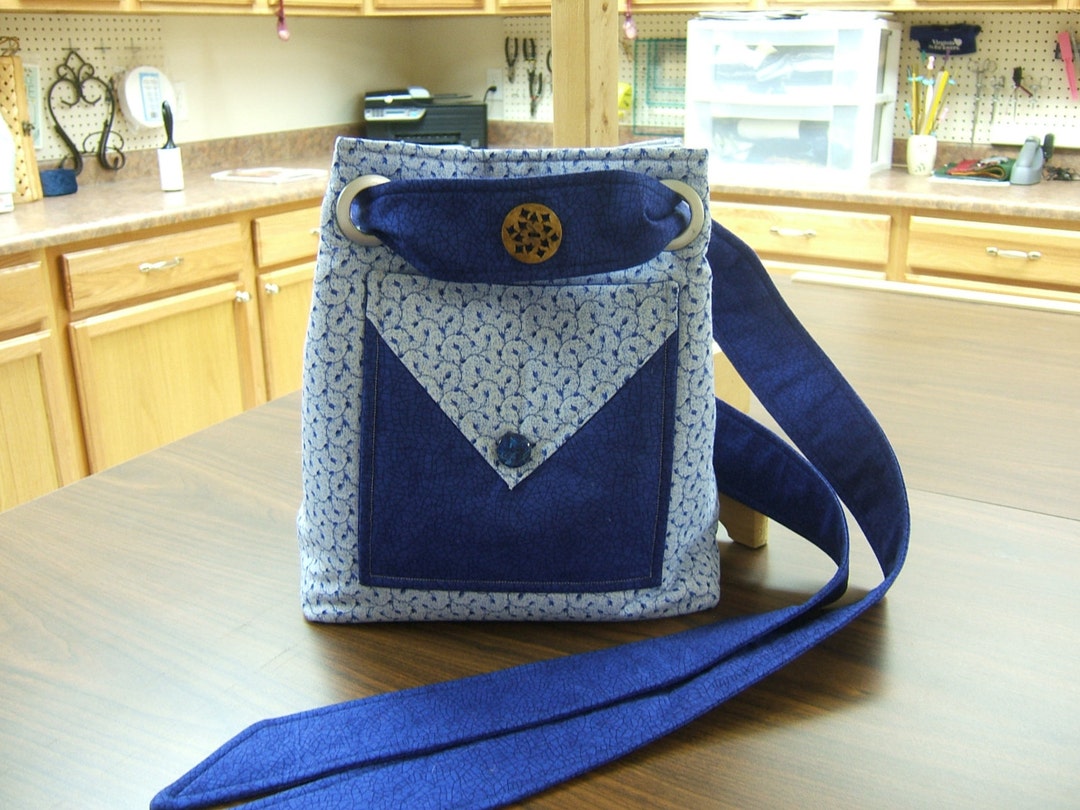 Fabric Purse, Light Blue Purse, Shoulder Bag, Purse - Etsy