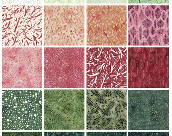 Bellingham Bay, Island Batik Fabrics, 10" X 10" Squares, 40 Pieces ...