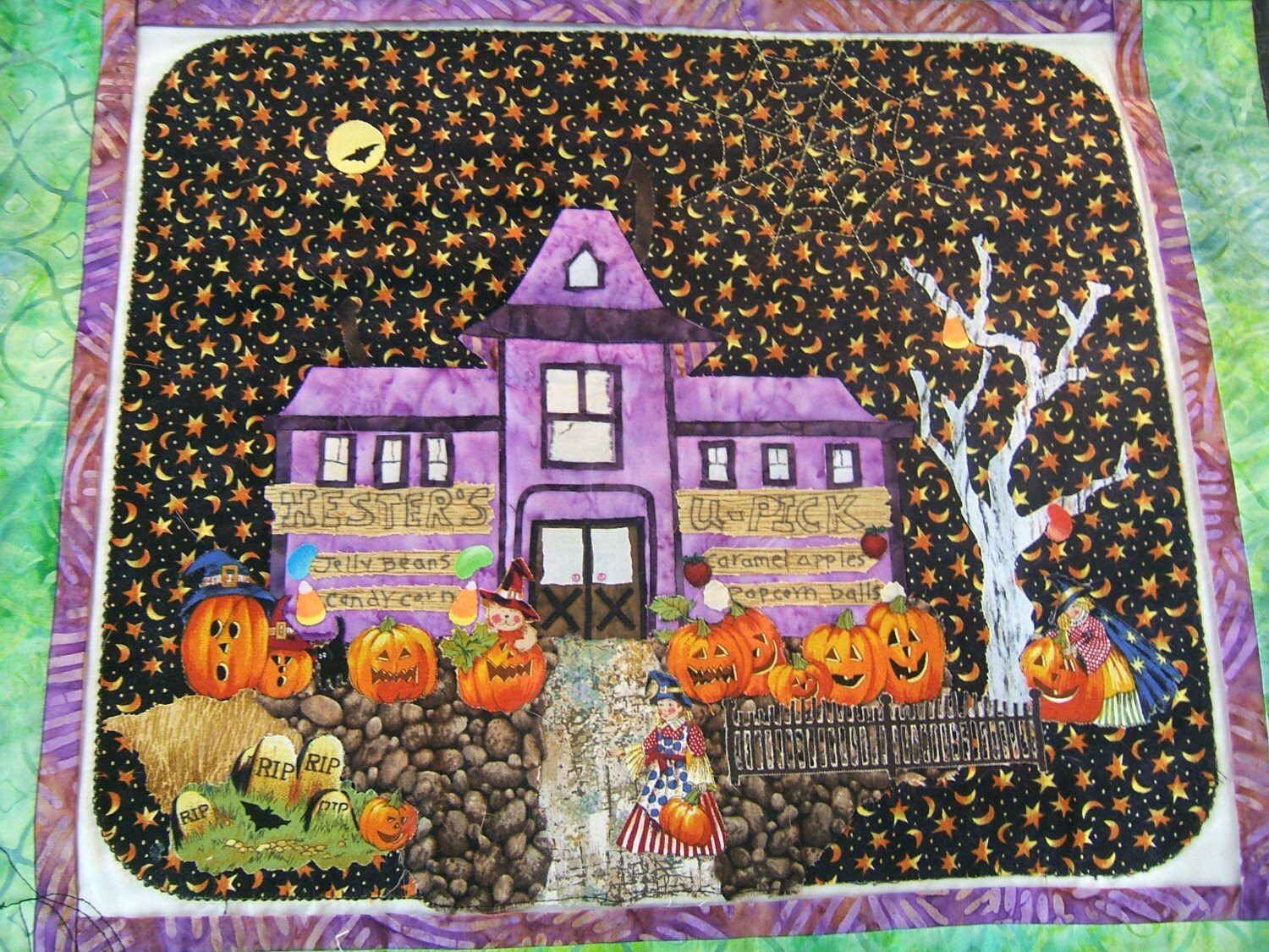 Halloween wall hanging Halloween Wall Art Embellished Wall - Etsy.de