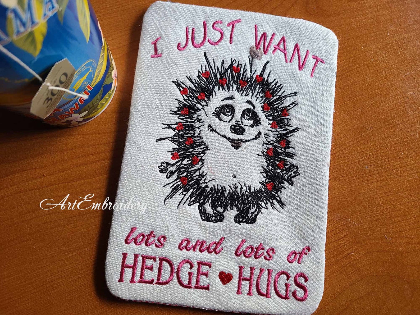 Hedge-hugs Machine Embroidery Designs Set of Mug Rug Happy - Etsy