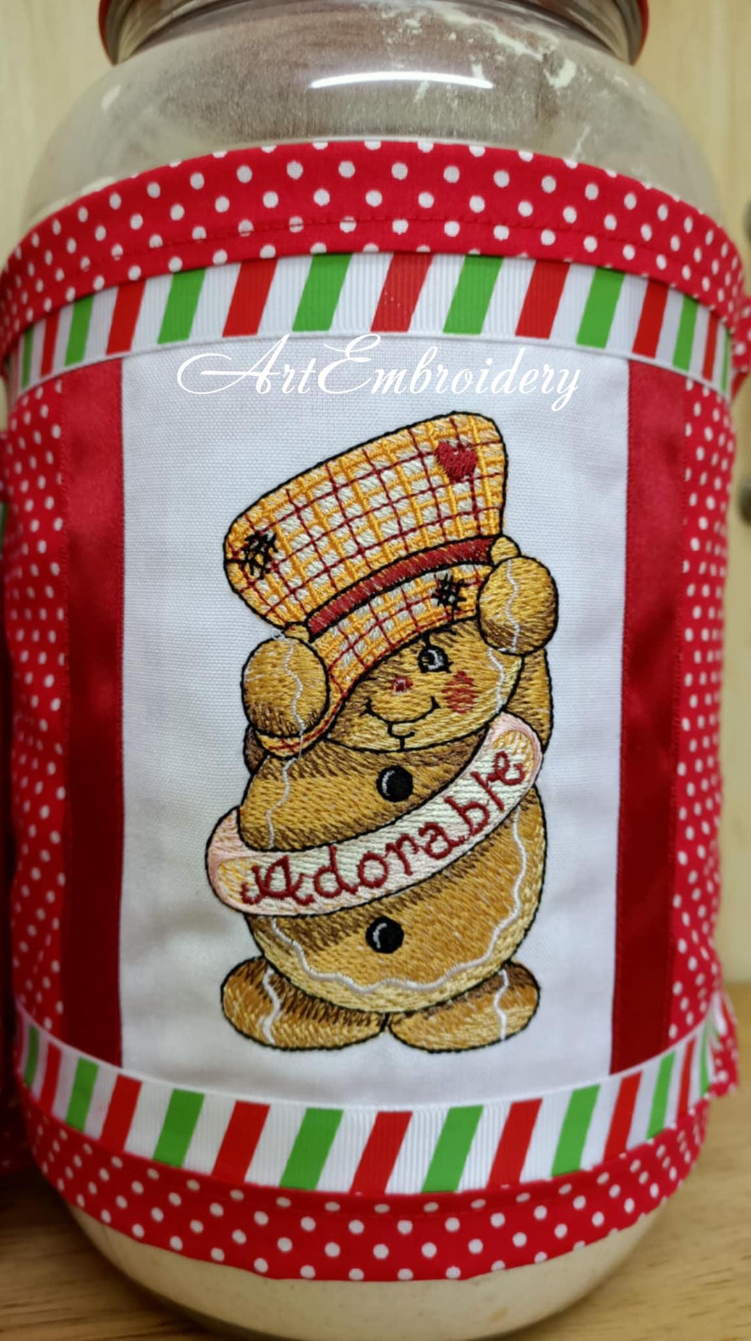 Adorable Gingerbread - Christmas Cookie Machine Embroidery Design in ...