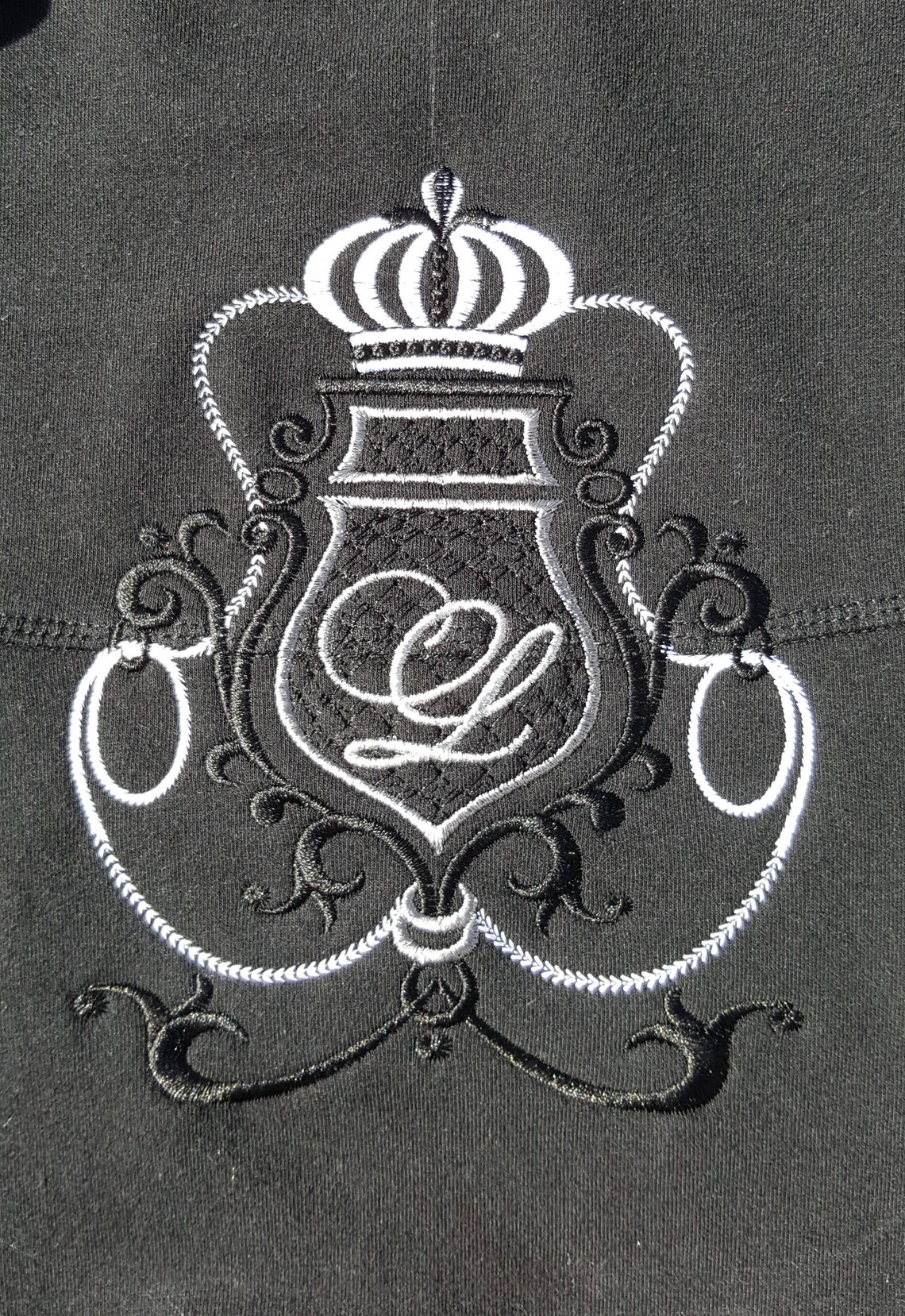 Curly Monogram Frame Machine Embroidery Design in four sizes | Etsy