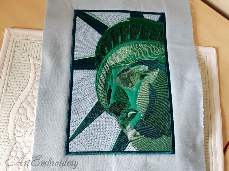 The Face of Freedom Machine Embroidery Applique Design in 3 | Etsy