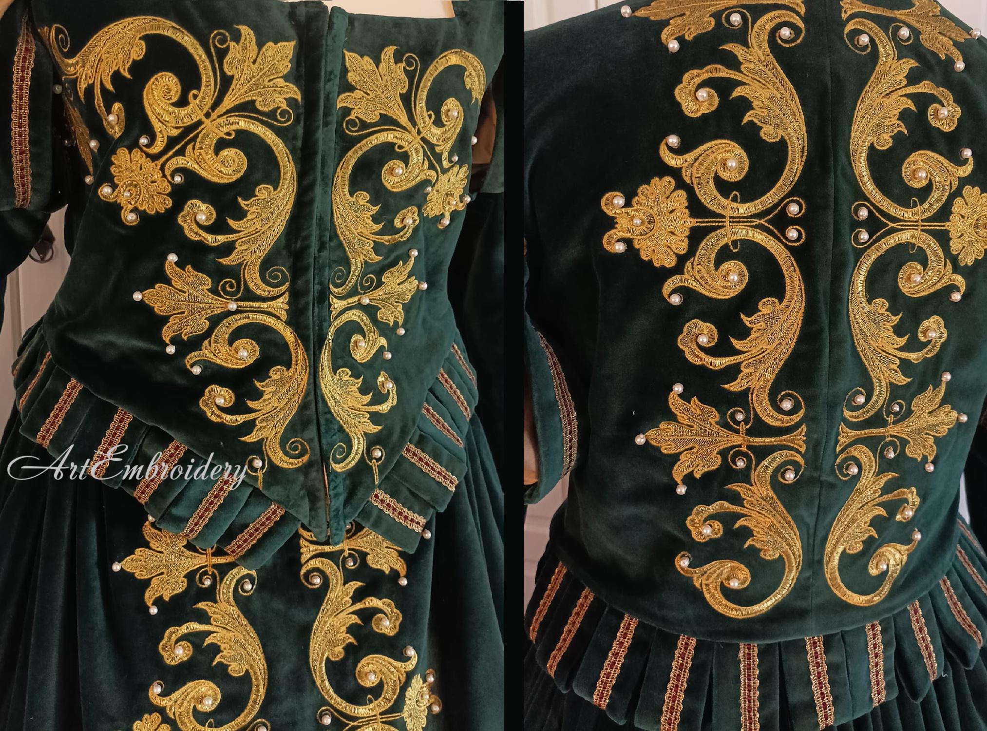 Renaissance Embroidery Designs: 16th Century Borders (8x12) (digital ...