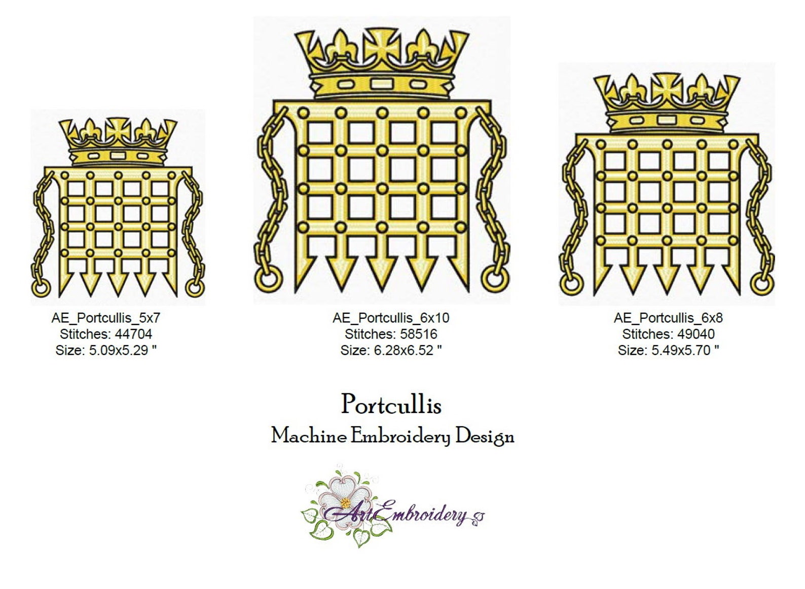 Crowned Portcullis Beaufort Portcullis Royal badge of the | Etsy