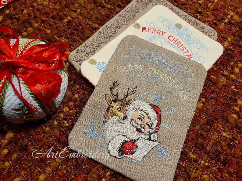 Dear Santa - Machine Embroidery Design in 3 Sizes for Hoop 4x4", 5x5 ...