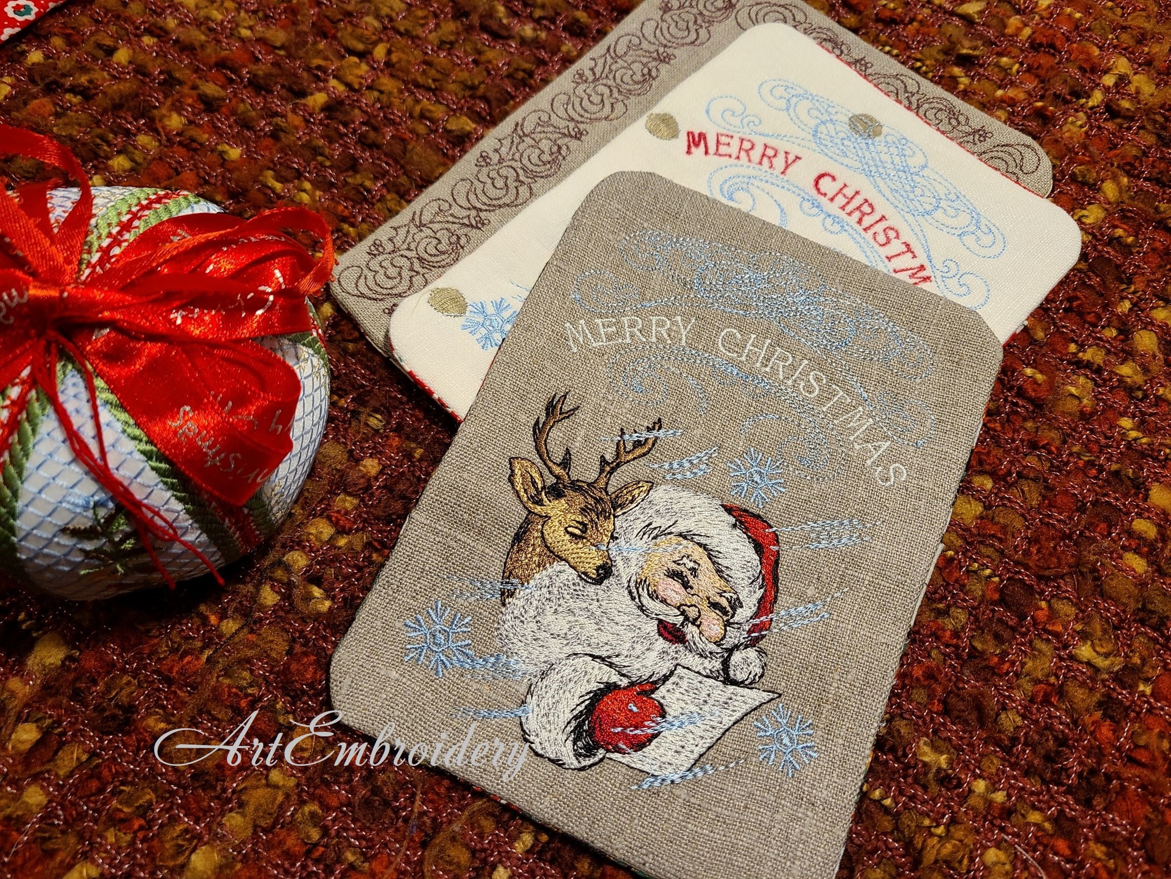 Dear Santa - Machine Embroidery Design in 3 Sizes for Hoop 4x4", 5x5 ...