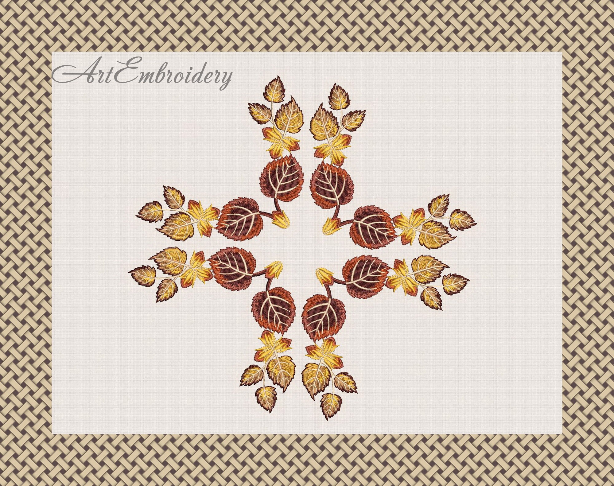 Rustic Hazelnut Motifs - Machine Embroidery Designs Set for Hoop Sizes ...