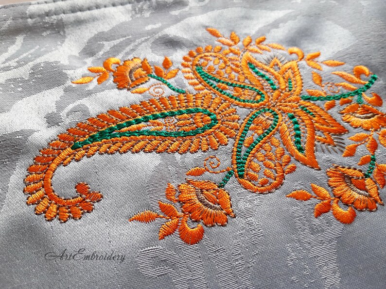 Paisley Motif 2 Machine Embroidery Designs Set for hoops | Etsy