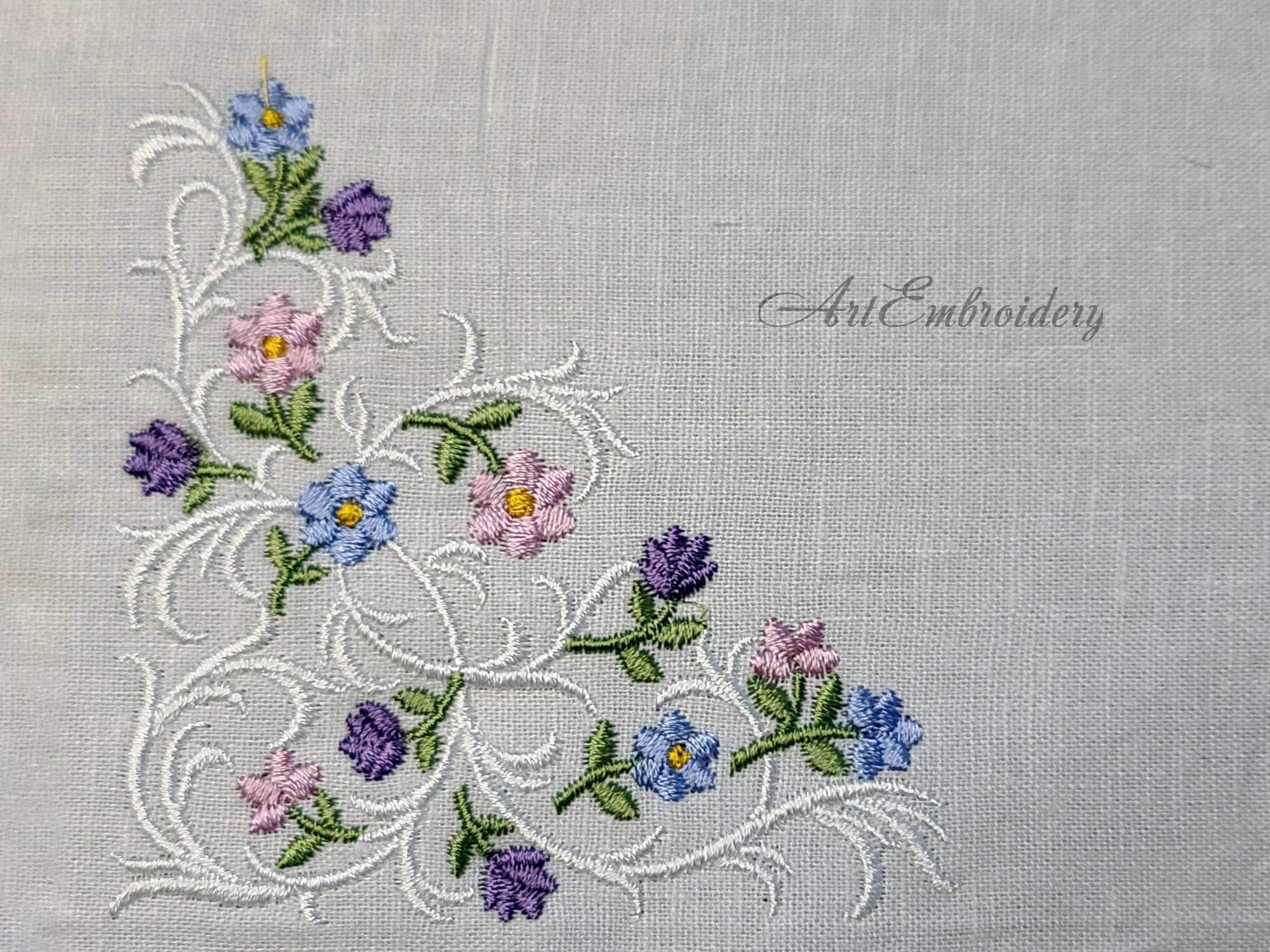 Ancient Floral Machine Embroidery Designs Set in Vintage - Etsy