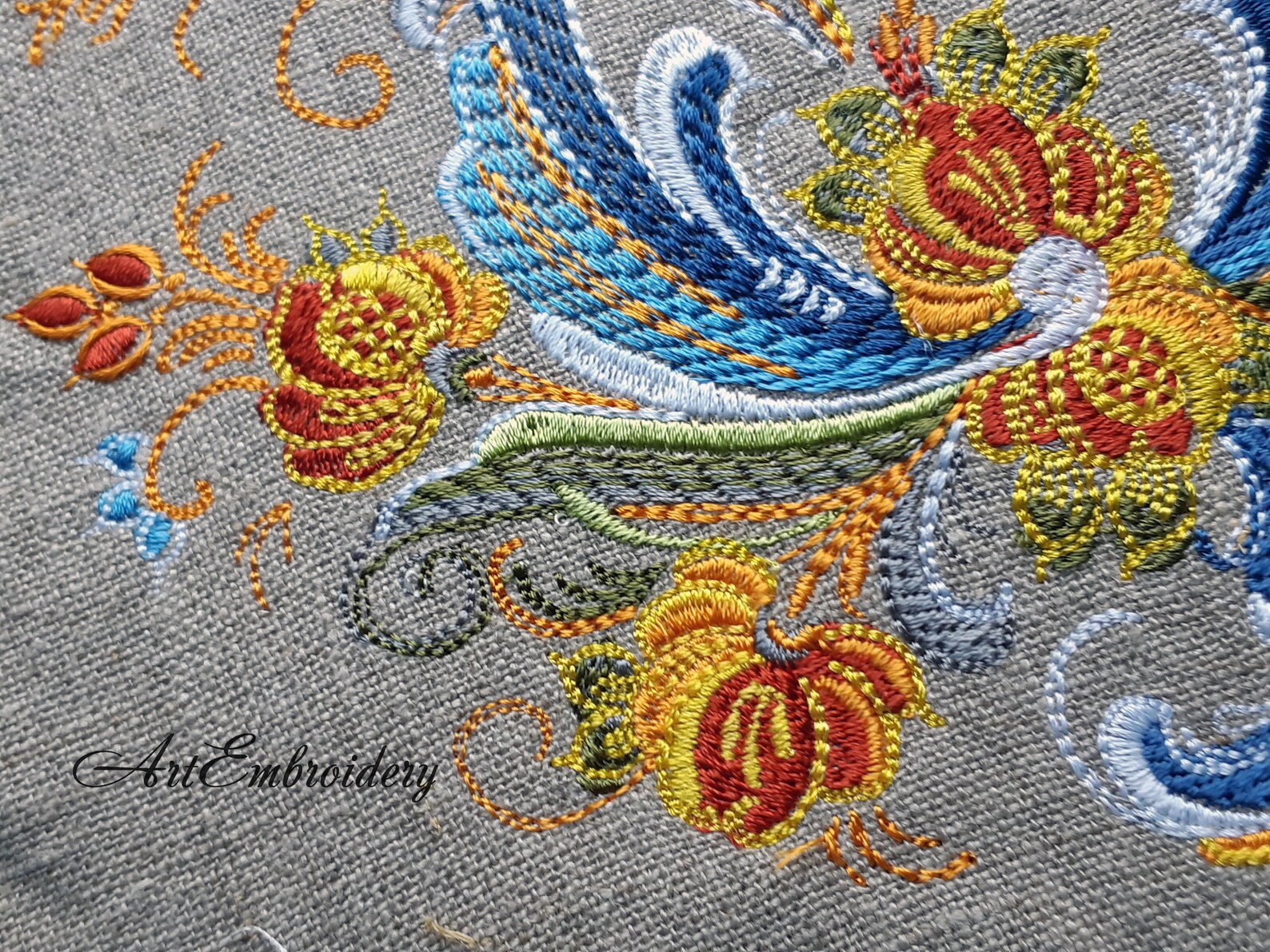 Rosemaling Heart Machine Embroidery Design for Hoop 8x8 - Etsy