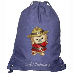 Canadian RCMP Teddy - Machine Embroidery Design for a Babies and ...