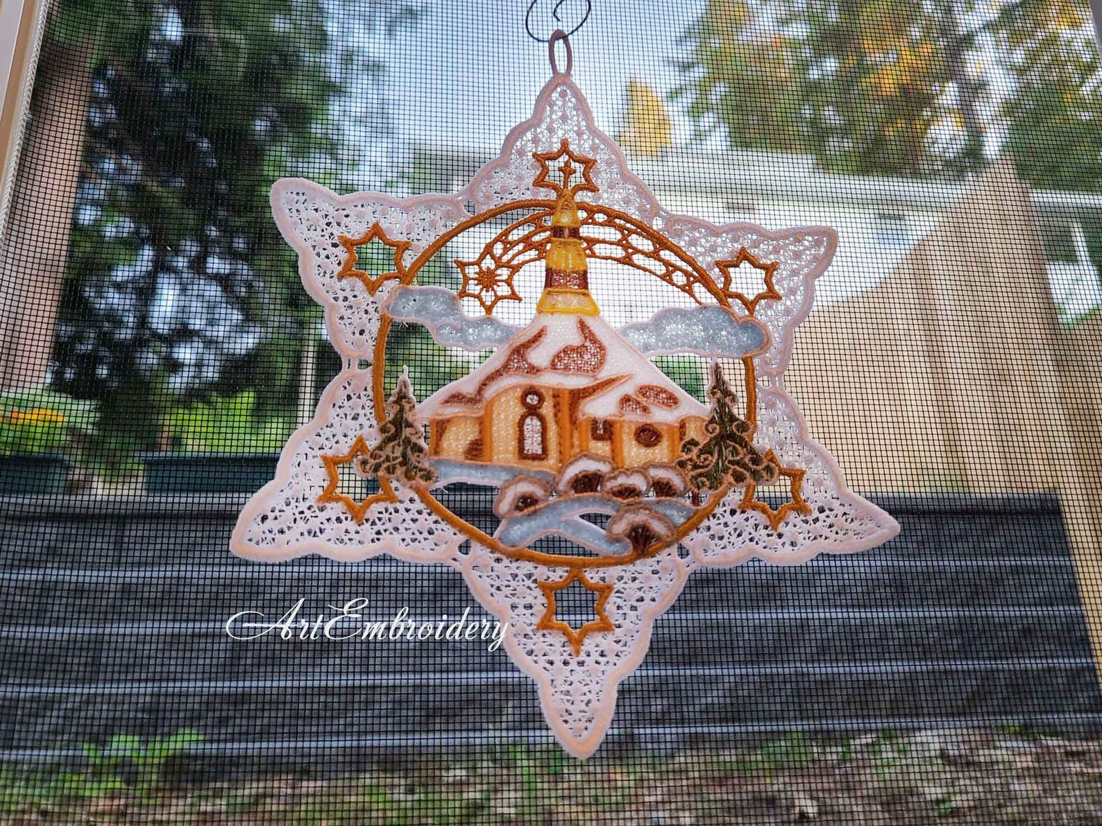 FSL Blessed Star: Machine Embroidery Lace Design (digital Download) - Etsy