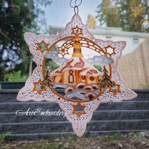 FSL Blessed Star: Machine Embroidery Lace Design (digital Download) - Etsy