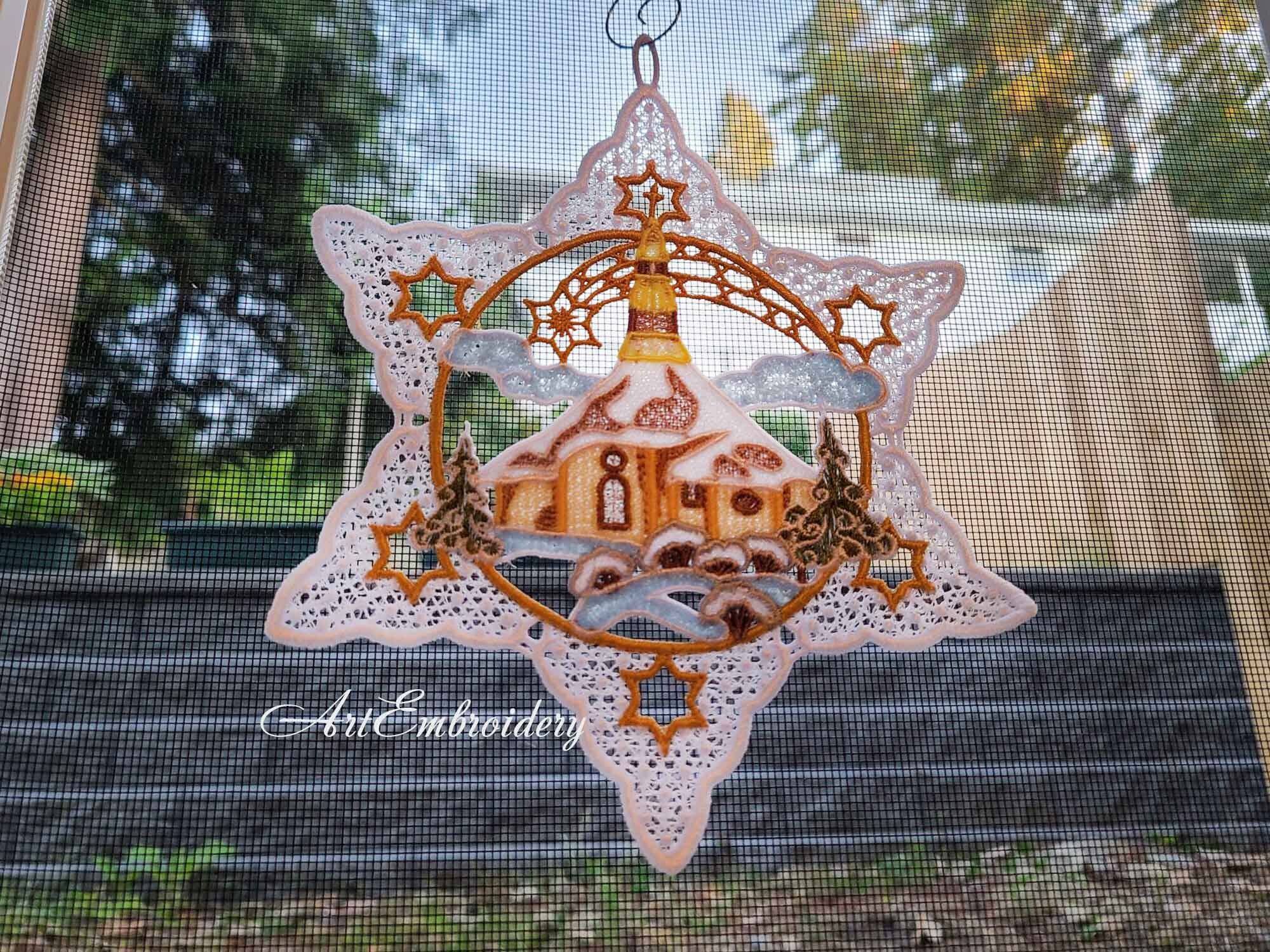 FSL Blessed Star: Machine Embroidery Lace Design (digital Download) - Etsy