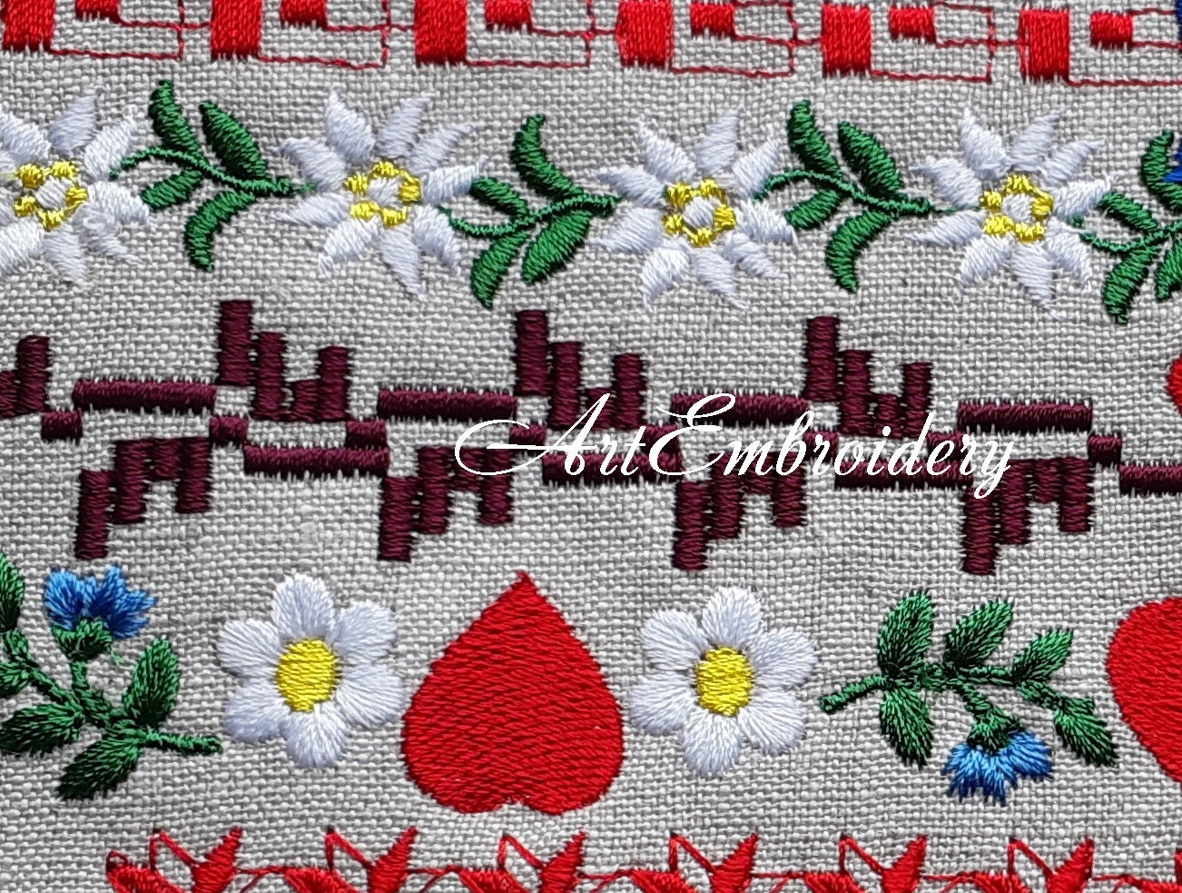 Austrian Folk Borders - Machine Embroidery Designs Set for Multiple ...