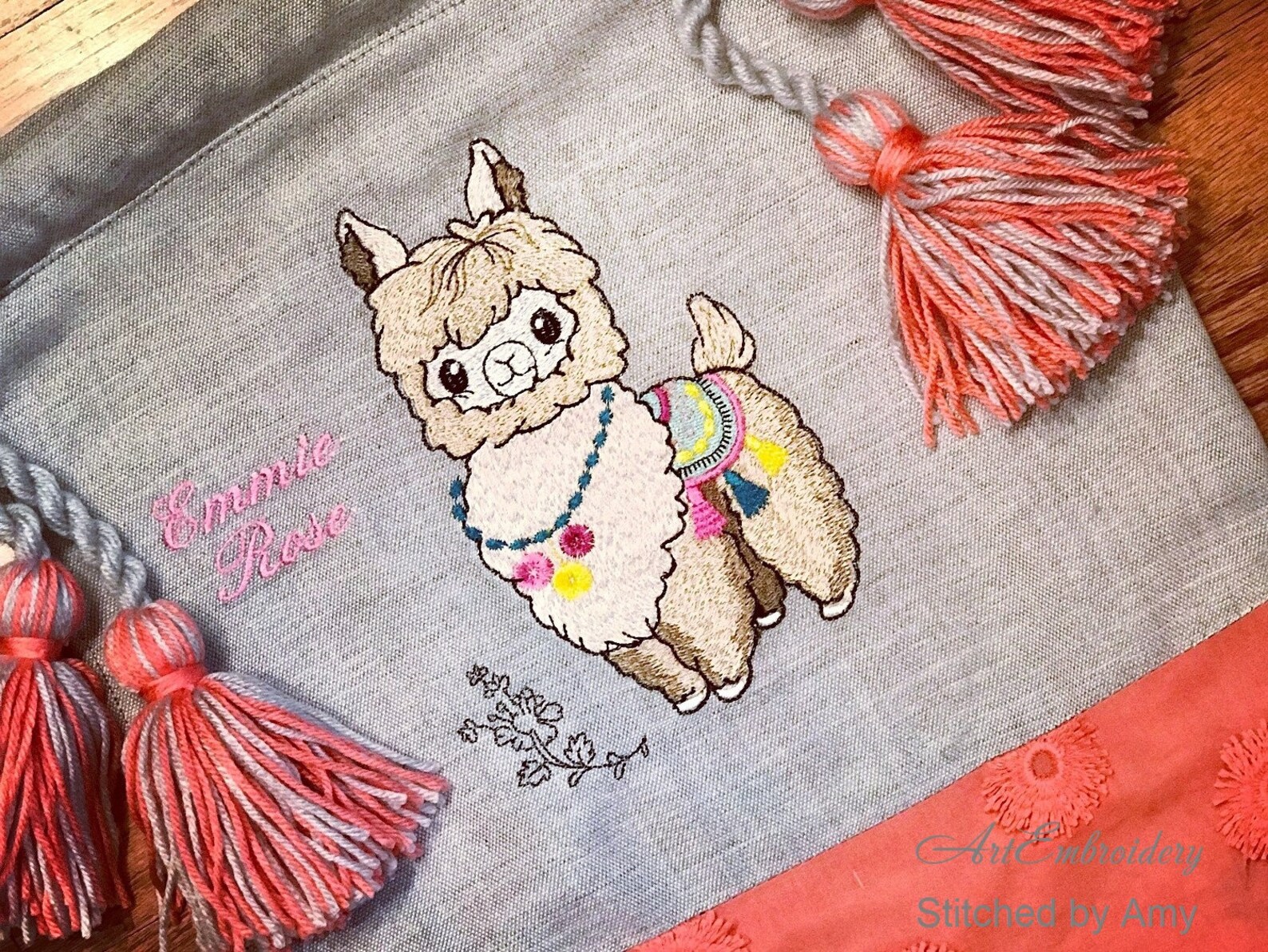 Alpaca Machine Embroidery Design for a Babies and Children - Etsy