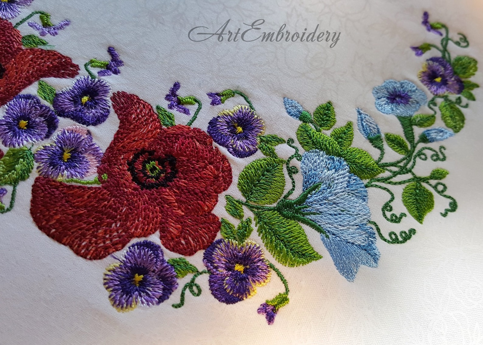 Wildflowers Wreath Machine Embroidery Design Split Into Two - Etsy Canada