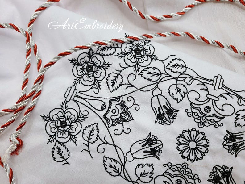 Elizabeth I Partlet and Sleeves- Machine Embroidery Blackwork Designs ...