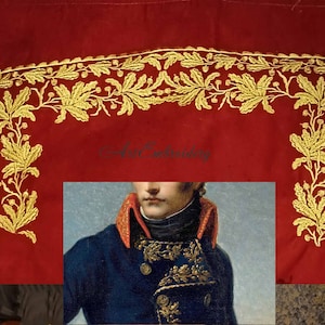 Napoleon's Coat Embroidery Designs: French Gold Oak Leaves (6x10" Hoop ...