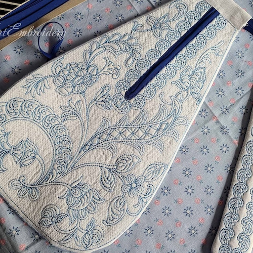 Quilted Floral Pocket Machine Embroidery Design Includes - Etsy