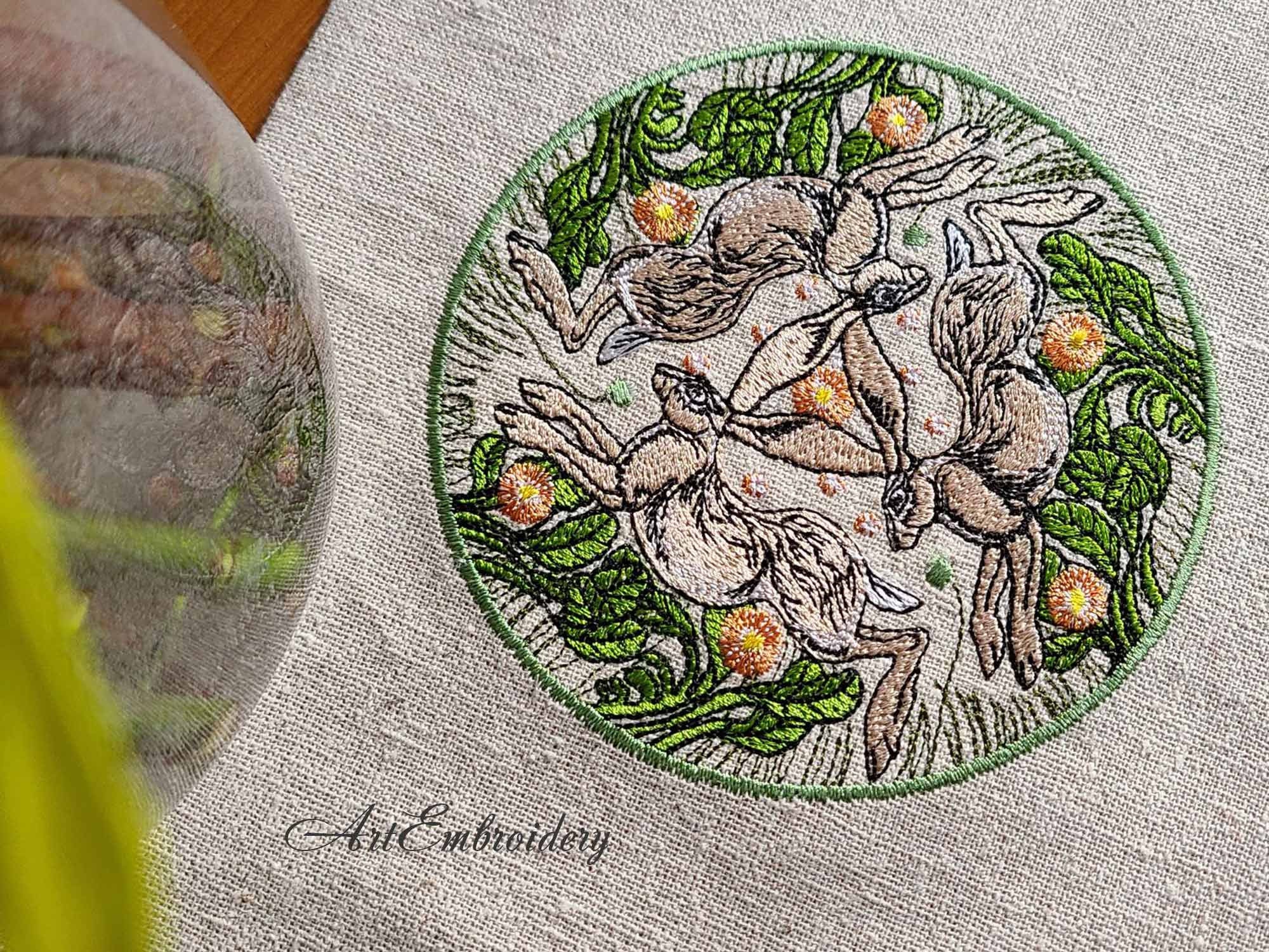 Hare Trinity Machine Embroidery Design in 3 Sizes for Hoop | Etsy UK
