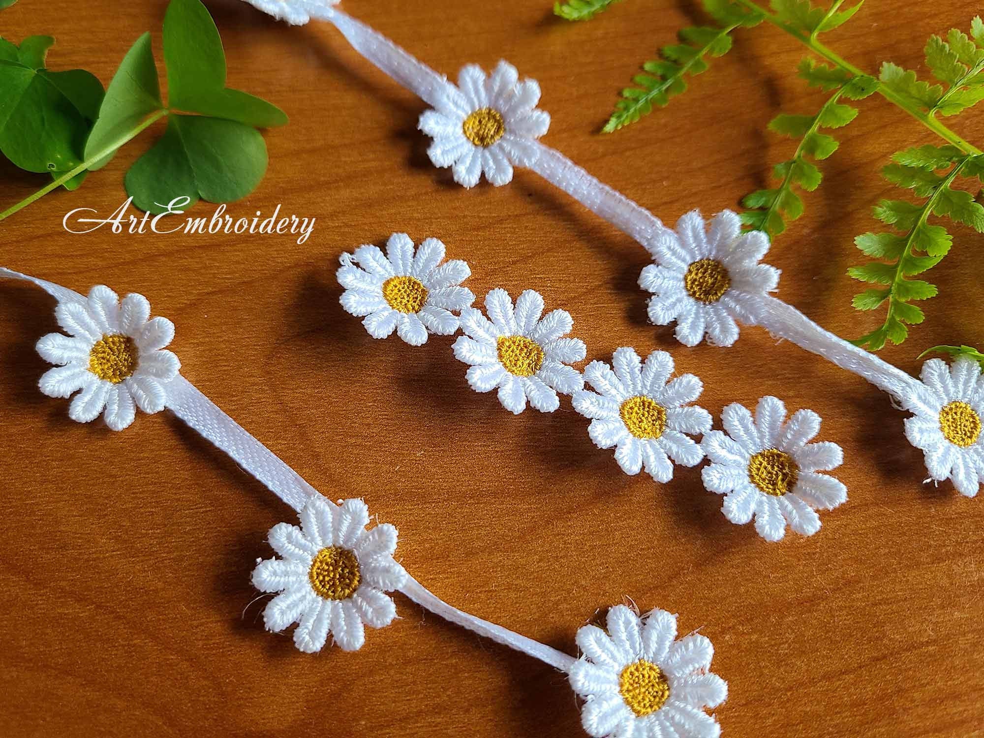 FSL Daisy Borders and Garlands: Machine Embroidery Designs (digital ...