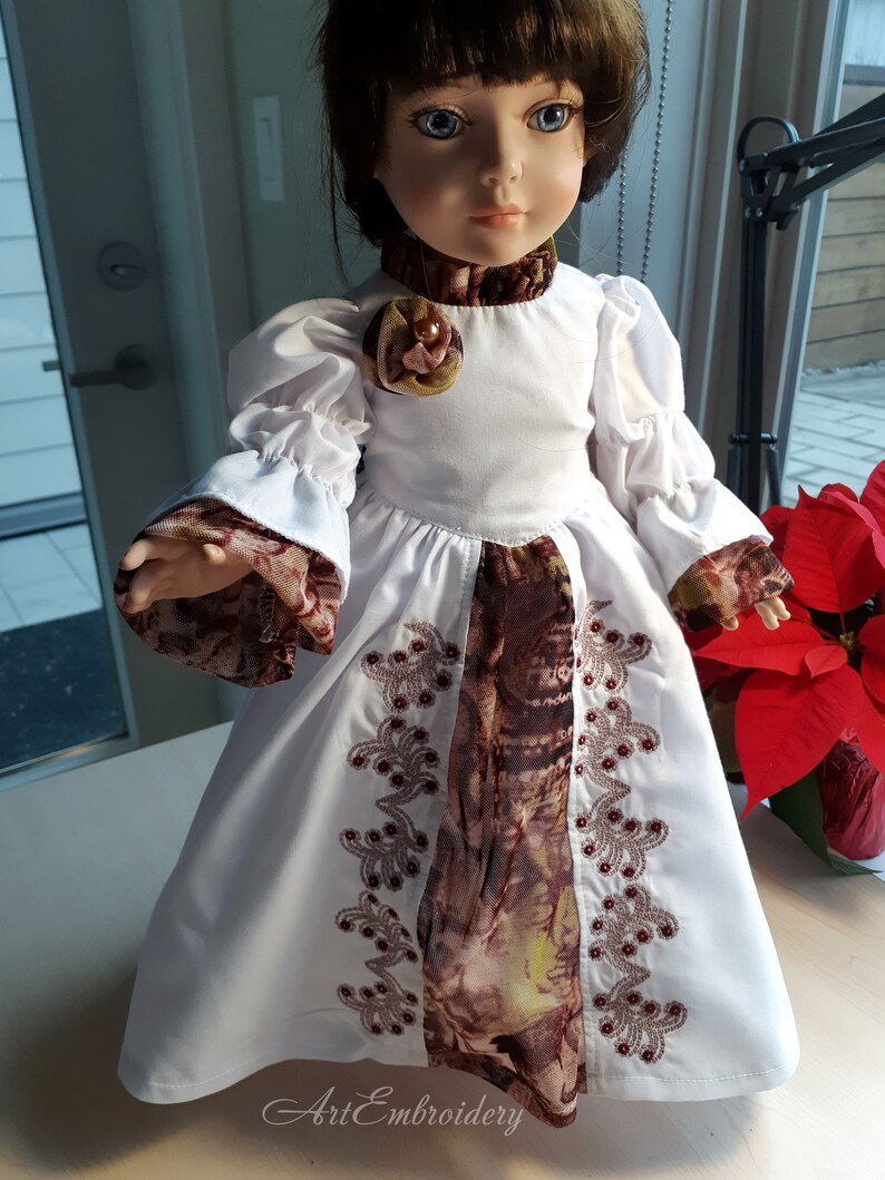 Chain Borders and Flowers - Machine Embroidery Doll Designs Set - Etsy