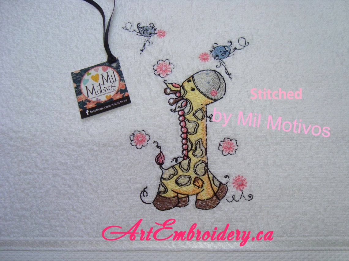 Giraffe Friends Machine Embroidery Designs Set for a Babies - Etsy