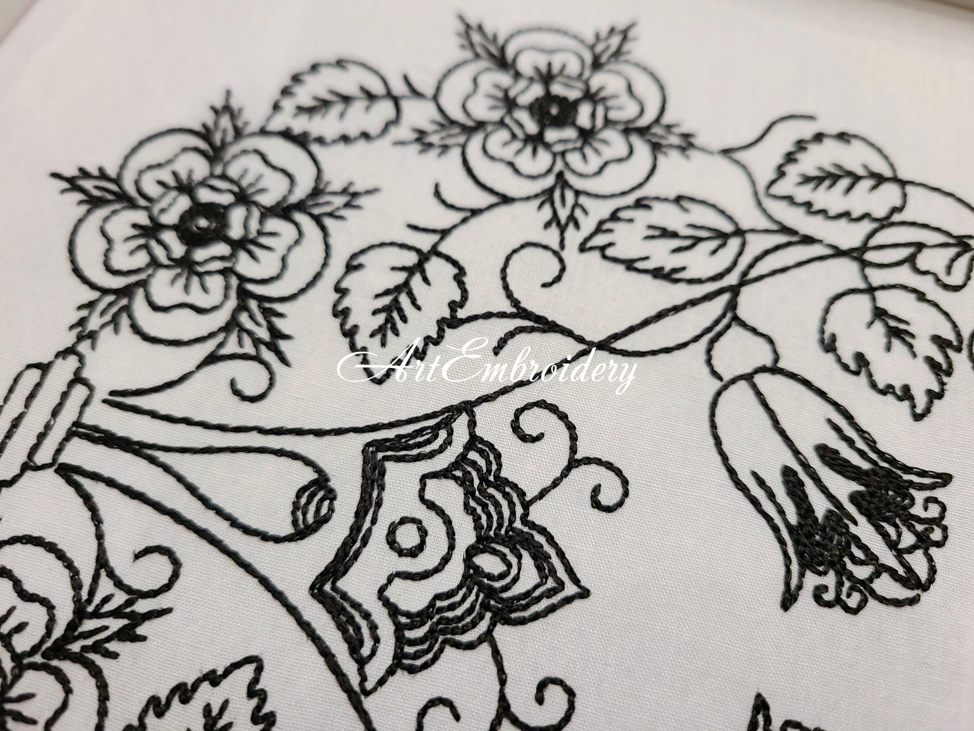 Elizabeth I Partlet and Sleeves- Machine Embroidery Blackwork Designs ...