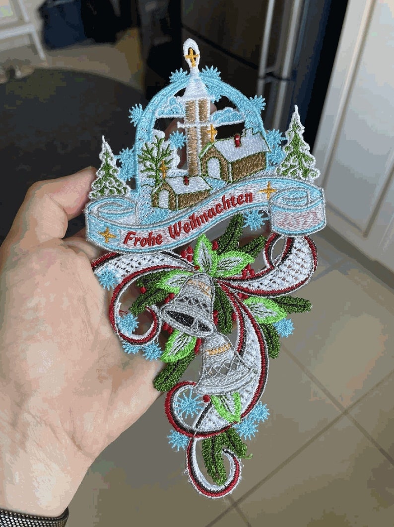 FSL Noël Silver Bells - Machine Embroidery Christmas Design in Word ...