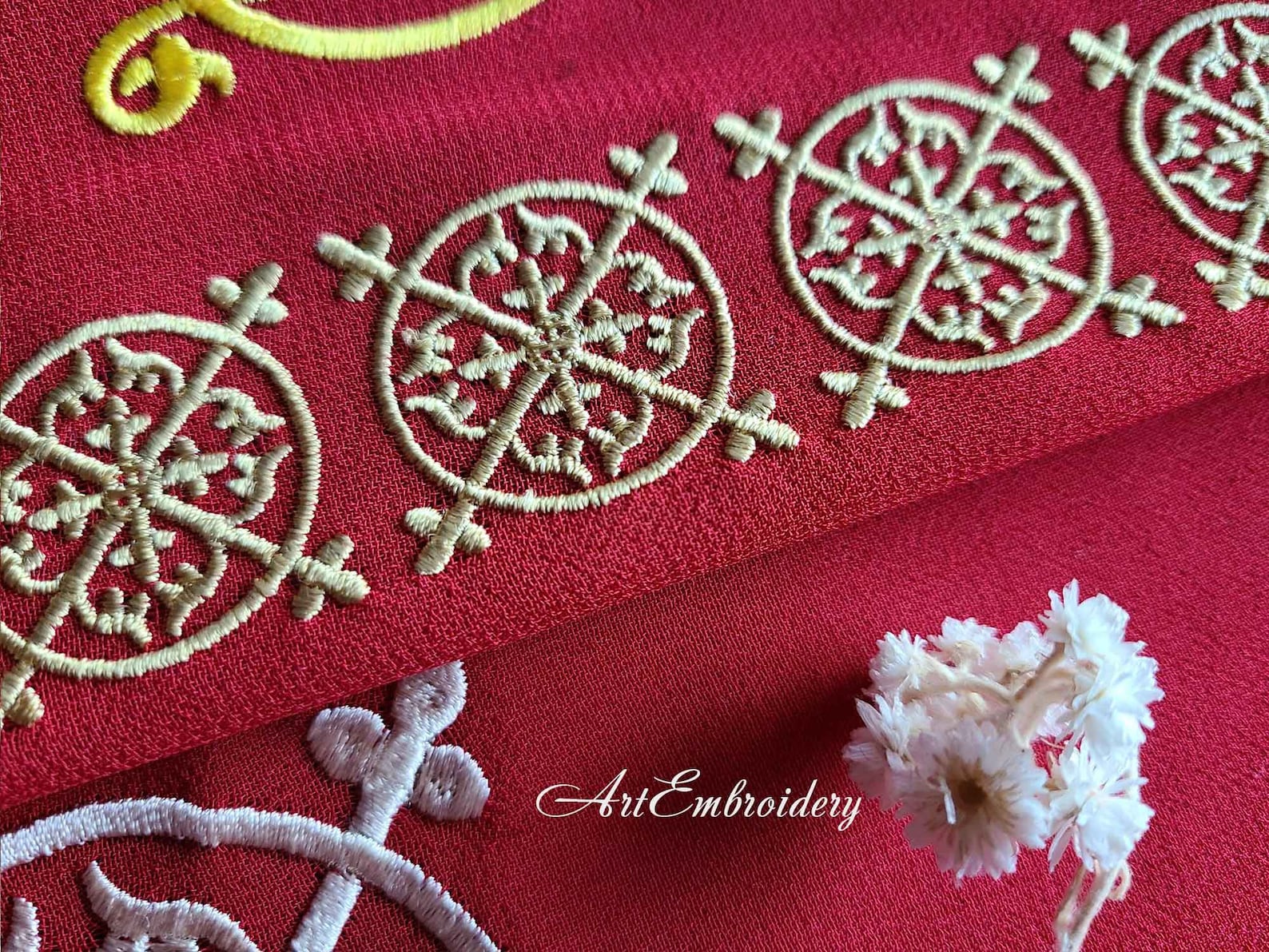Medieval Tile Border - Machine Embroidery Historical Designs Set for ...