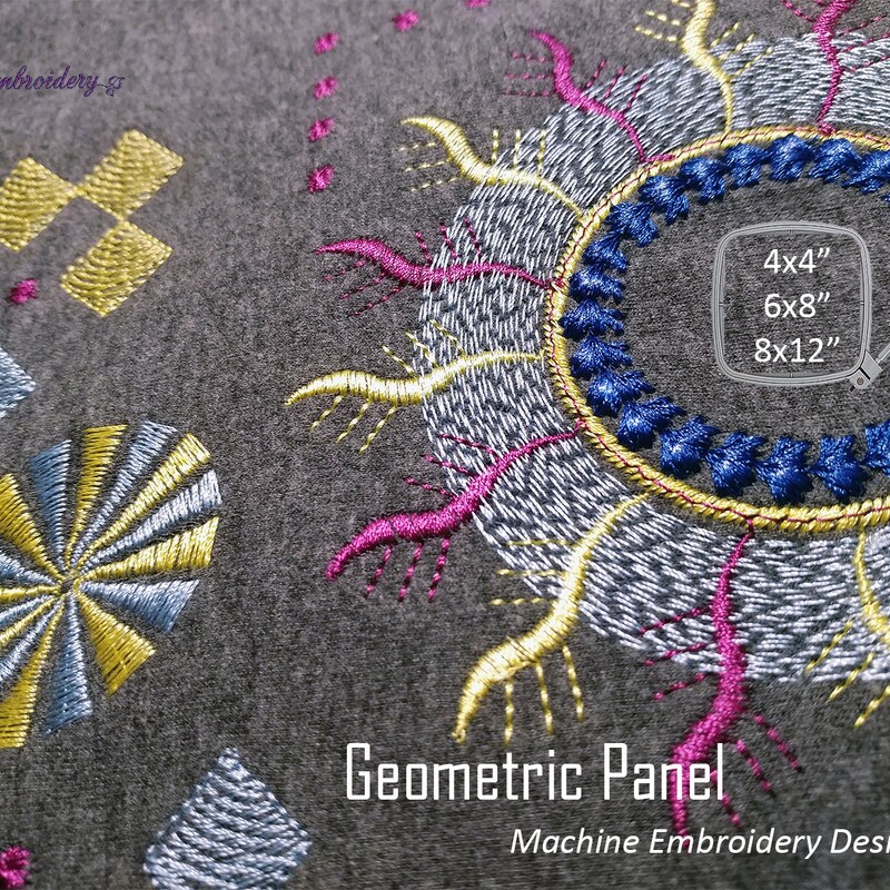 Geometric Embroidery - Etsy