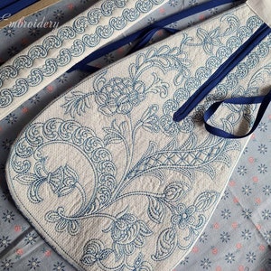 Quilted Floral Pocket - Machine Embroidery Design Includes Assembled ...