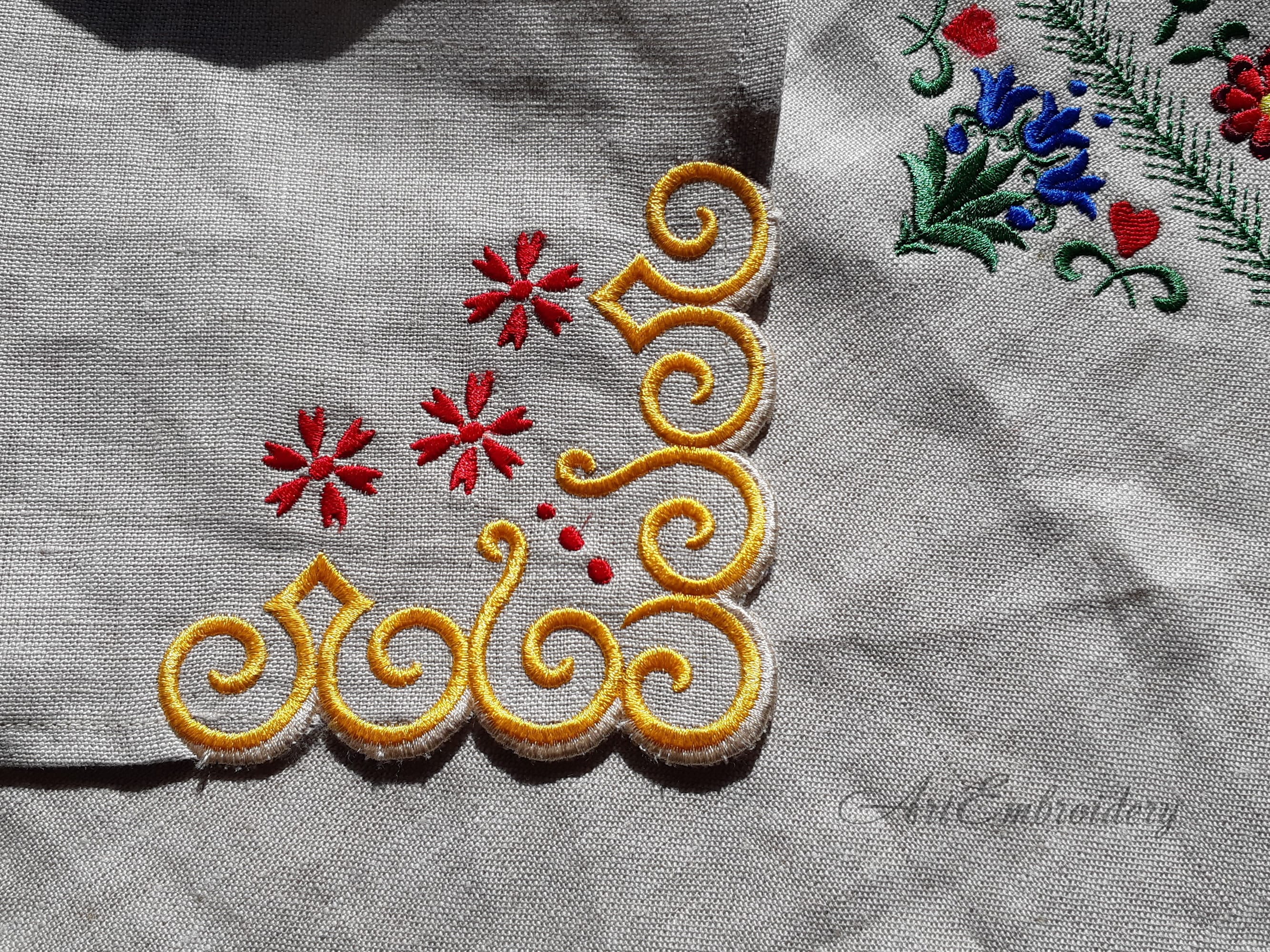 Napkin Corners - ITH Machine Embroidery Designs Set for Hoop 4x4 - Etsy