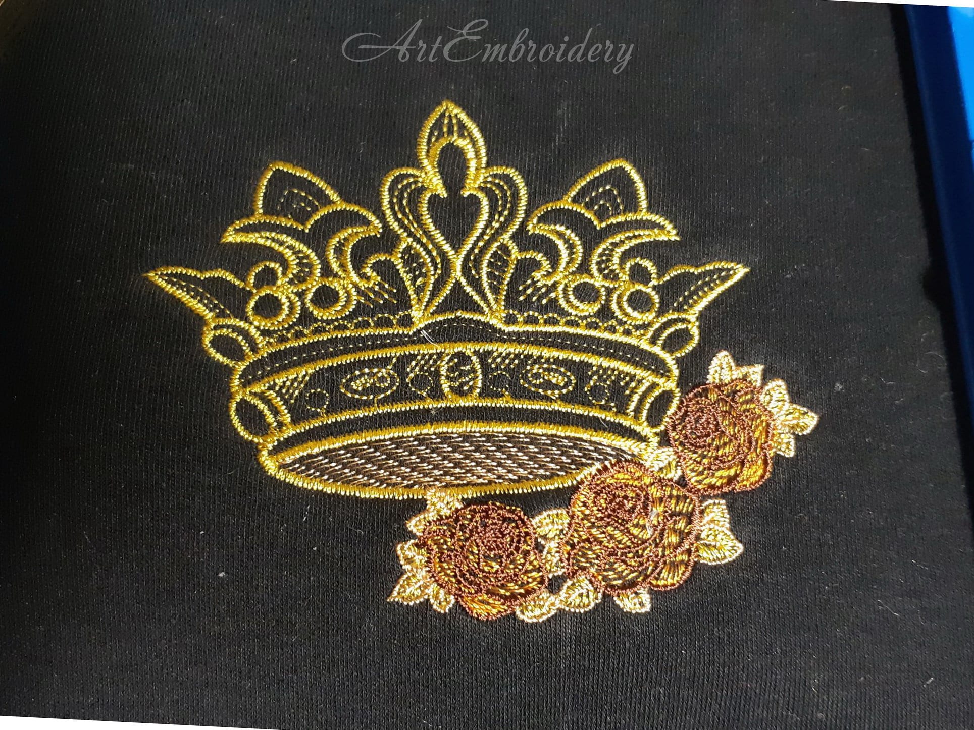 Queen Crown Machine Embroidery Designs Set of two designs | Etsy