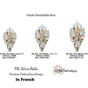 FSL Noël Silver Bells - Machine Embroidery Christmas Design in Word ...