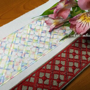 Geometric Border Machine Embroidery Design: Endless Trim (digital ...