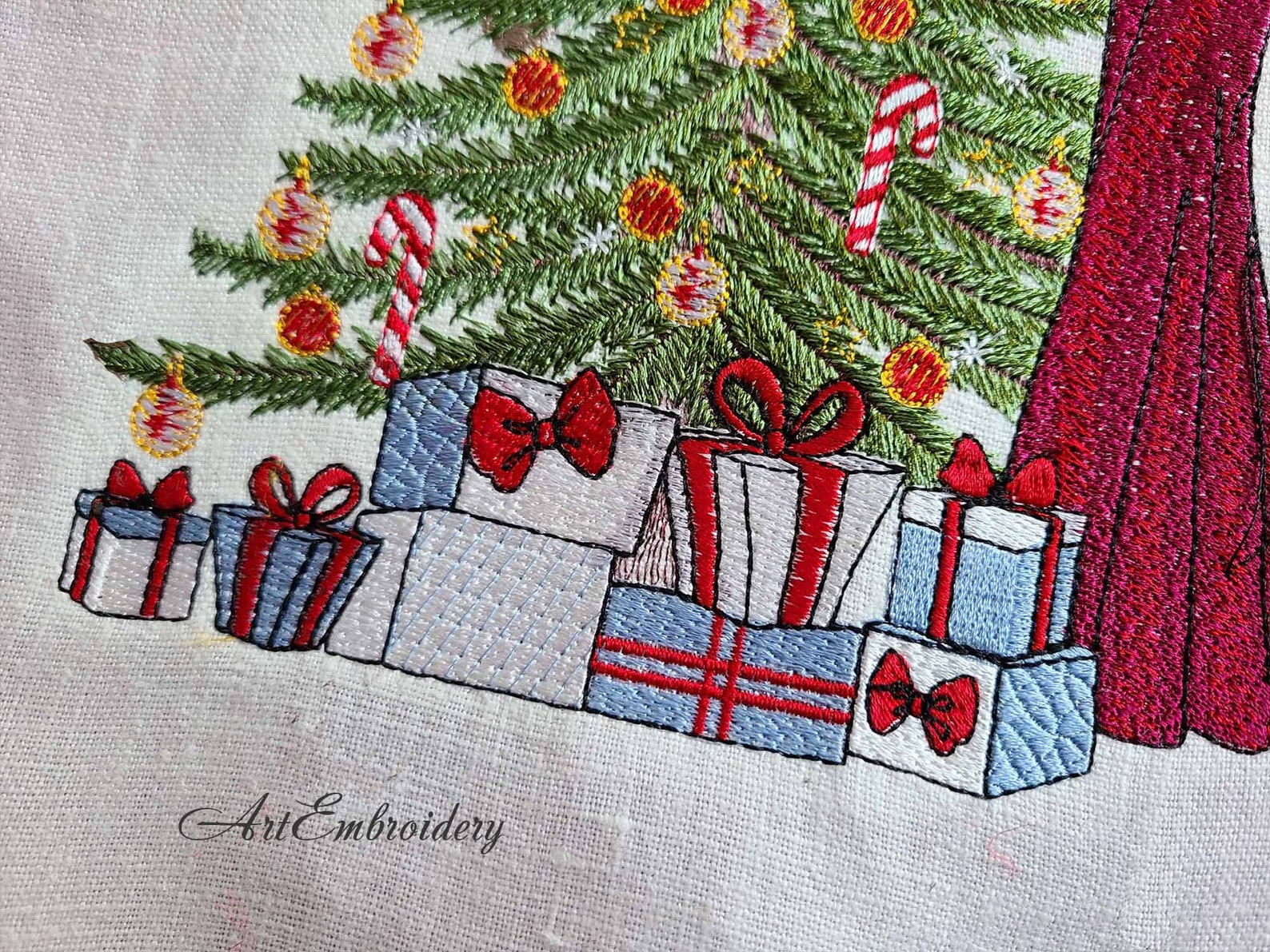 Vintage Christmas Machine Embroidery Christmas Design in 2 - Etsy Canada