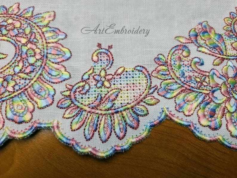 Tracy Edge Border - Machine Embroidery Designs Set for Hoop up to 6x8 ...