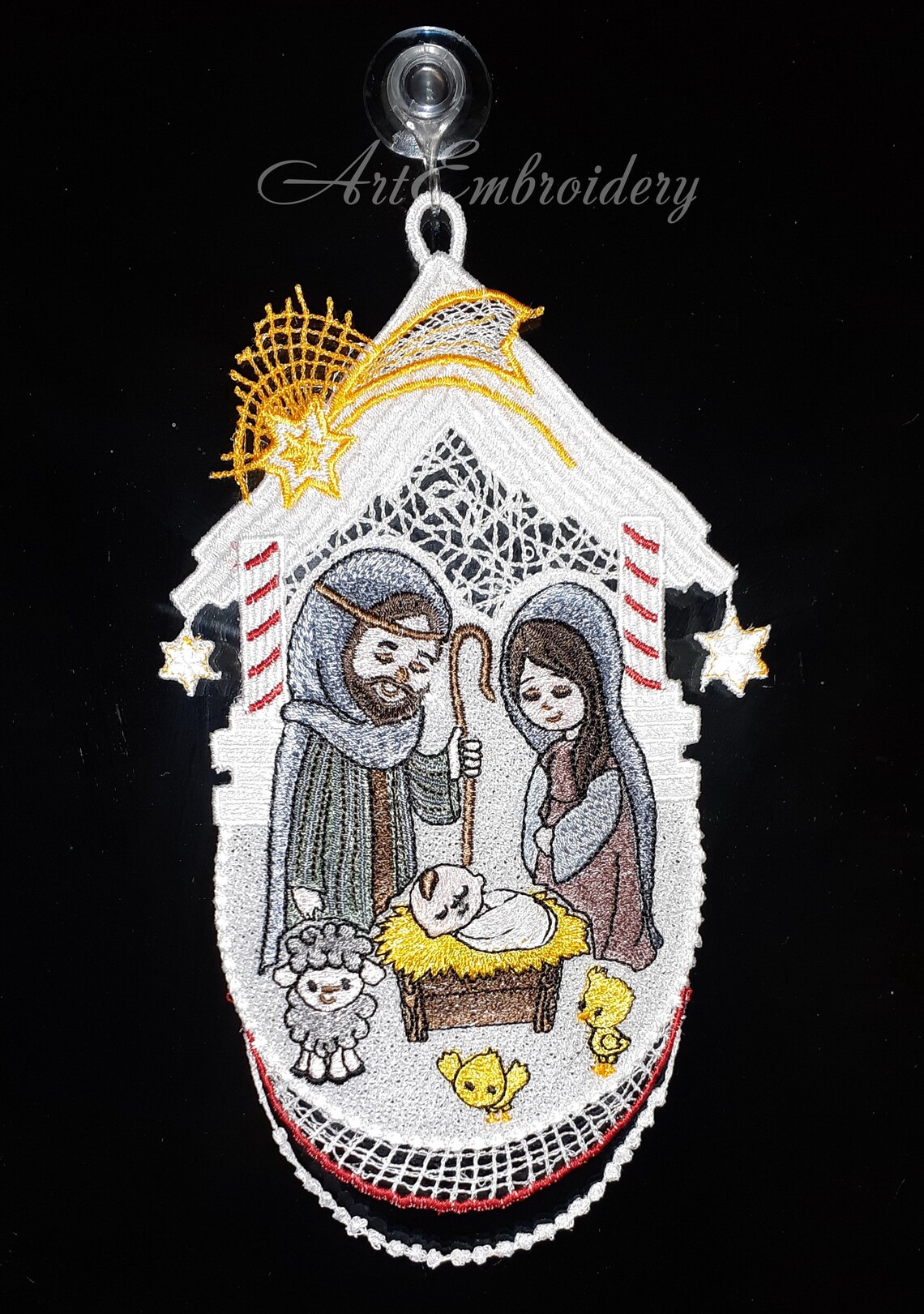 FSL Nativity Machine Embroidery Freestanding Lace Design in | Etsy Canada