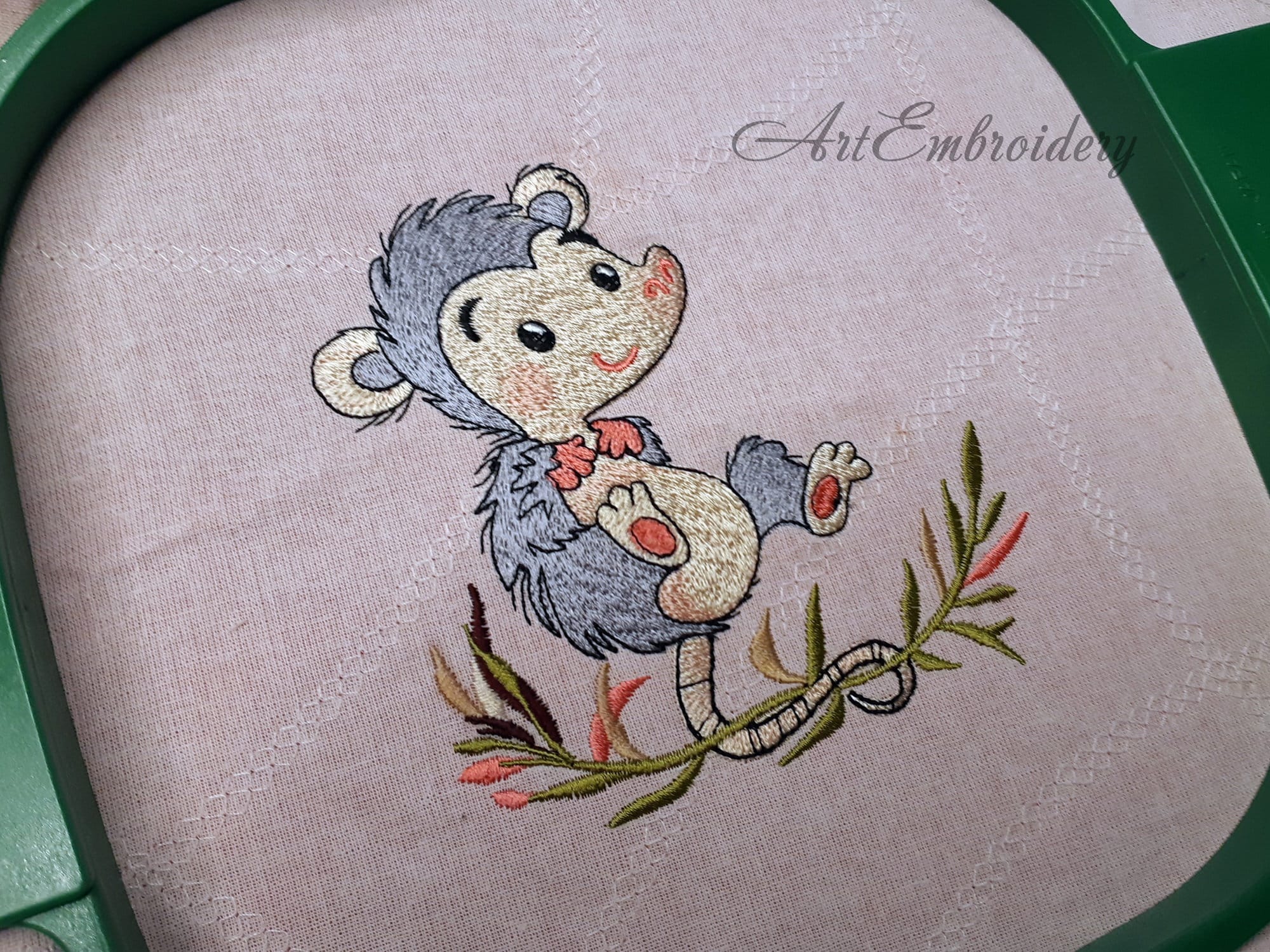 Possum - Old Toy Machine Embroidery Design in Two Sizes for Hoop 4x4 ...