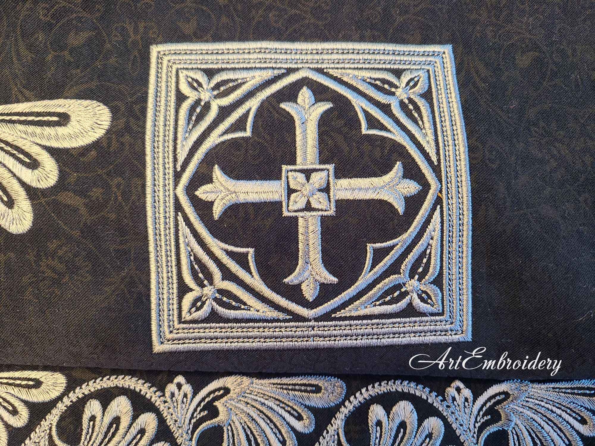 Wooden Cross - Machine Embroidery Christian Religious Designs Set for ...