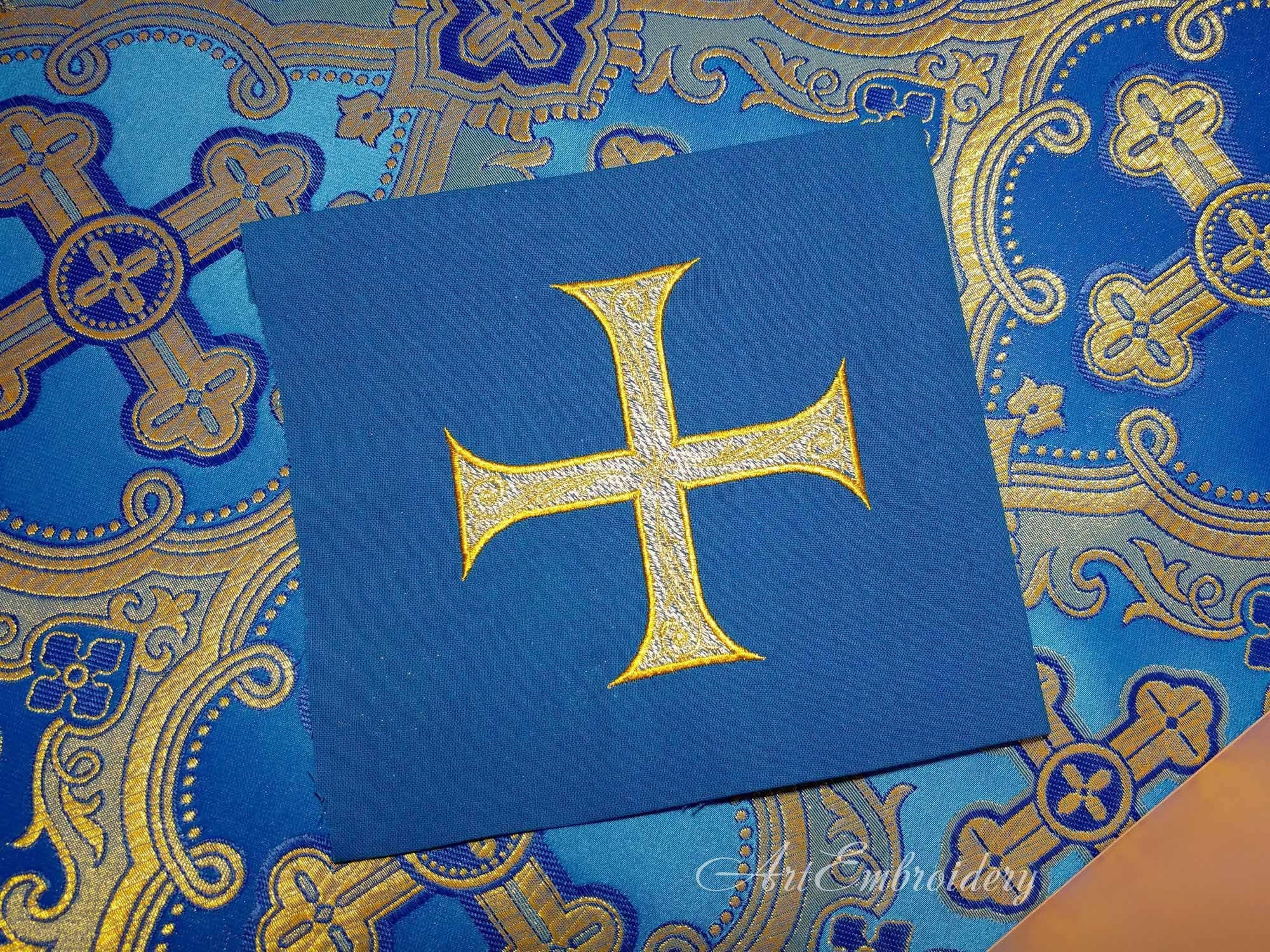 Symmetrical Crosses Machine Embroidery Design in several | Etsy