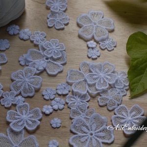 FSL (free Standing Lace) Flowers - Machine Embroidery Designs Set for ...